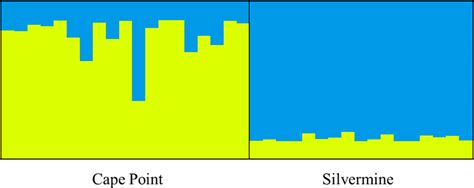 Barplot Of Estimated Population Structure From The Bayesian Analysis