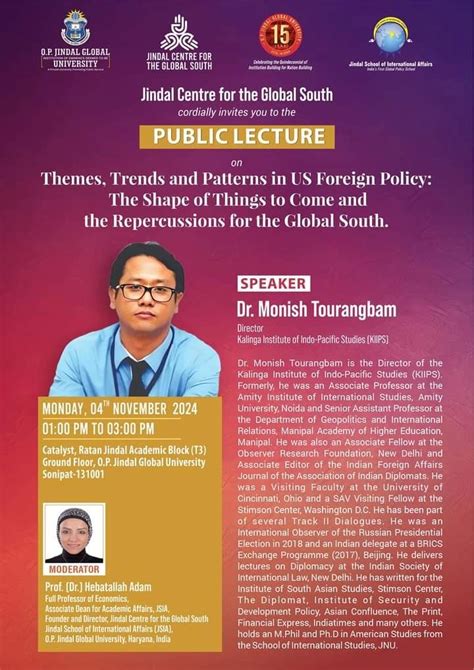 Monish Tourangbam On Linkedin I Had The Great Pleasure Of Speaking On Themes Trends And