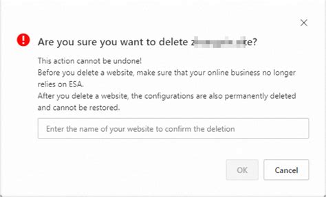 Manage Websites In Esa Edge Security Acceleration Alibaba Cloud Documentation Center