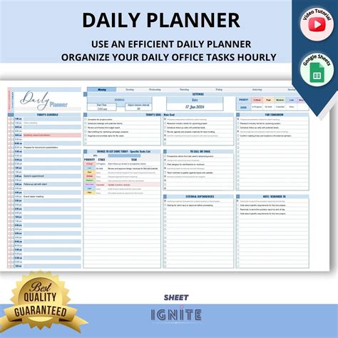 Dynamic Daily Planner Template