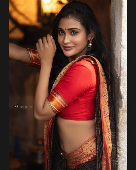 Poornima Ravi என்னமா பூர்ணிமா சேலையிலயே அசத்துறீங்களே அமரன் சாய்