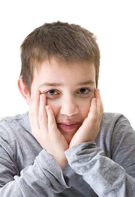 Tien Jaar Oude Jongen Stock Afbeelding Afbeelding Bestaande Uit Kinderjaren 18084893