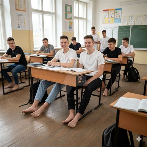Barefoot School By Niceboyfeet On Deviantart