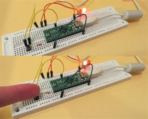 Teensy Pull Up Resistor Push Button And Switching Leds