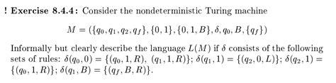 solved exercise 8 4 4 consider the nondeterministic turing