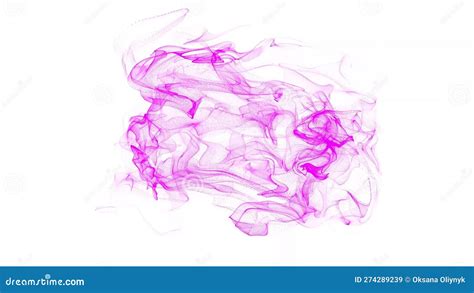 Pink Tornado Lines On A White Background Big Data 3d Futuristic Sci