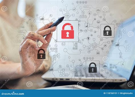 Cyber Attack Detection Internet Security Information And Data Safety Concept Gdpr Privacy