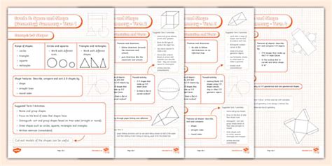 Grade 3 Mathematics Termly Shape And Space Geometry Summary