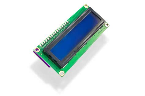 Lcd Display 16x2 I2c White Characters On Blue Background