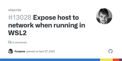 Expose Host To Network When Running In Wsl2 · Issue 13028 · Vitejs