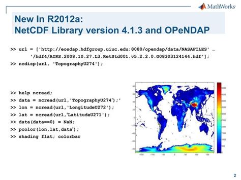 Matlab Netcdf And Opendap Ppt