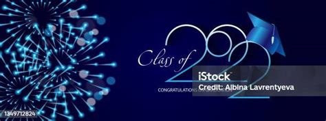 졸업축하드립니다 2022년 클래스 졸업 모자와 색종이와 풍선 축하 배너 교육 교육 학교 2022년에 대한 스톡 벡터 아트 및 기타 이미지 Istock