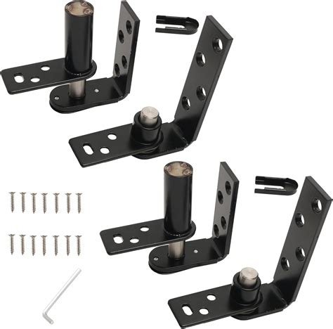 2 Pack Swing Door Hinge Hardware Commercial Saloon Door Hinges Heavy Duty 180 Degree Rotation