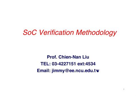 Pdf Soc Verification Methodology Vlsi Laboratory Dokumentips