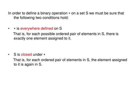 Ppt Section 2 Binary Operations Powerpoint Presentation Free Download Id5380710