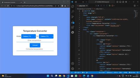 Maruthi Banoth On Linkedin Temperature Converter Task Bharat Intern Basic Web Development Github