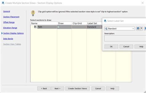 Solved Cross Section Sheet Offsets Autodesk Community