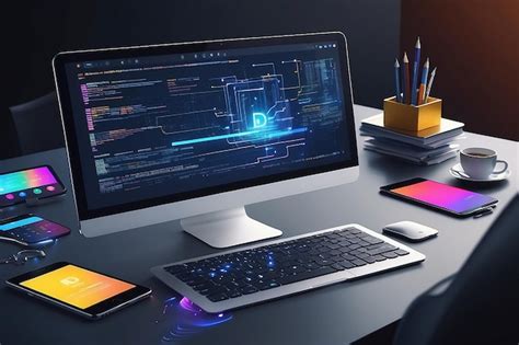 Premium Photo Software Development Coding Process Concept Programming Testing Cross Platform Code