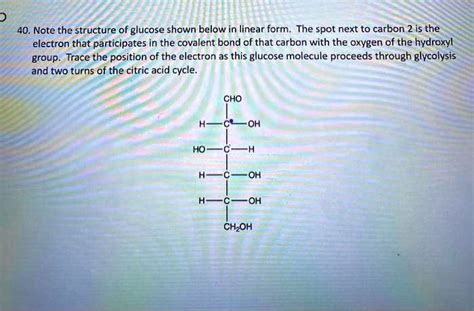 Note The Structure Of Glucose Shown Below In Linear F… Solvedlib