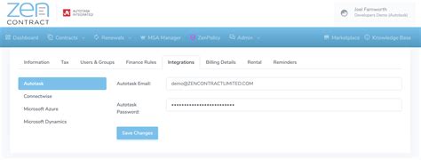 Rotate Autotask Api Keys Zencontract