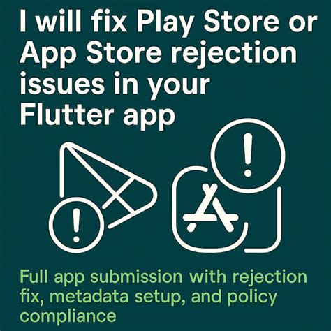 Fix Play Store Or App Store Rejection Issues In Flutter App By Mahedimuktadir Fiverr