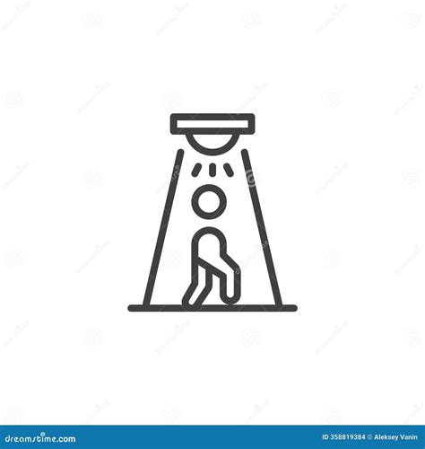 Motion Sensor Icon In Comic Style Sensor Waves With Man Vector Cartoon Illustration Pictogram