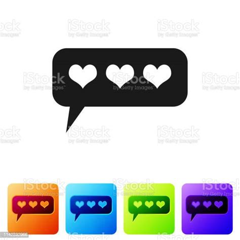 검은 색과 심장 아이콘 흰색 배경에 고립입니다 카운터 알림 아이콘입니다 추종자 채소 색상 사각형 버튼에 아이콘을 설정 합니다 벡터 일러스트 개념에 대한 스톡 벡터 아트 및