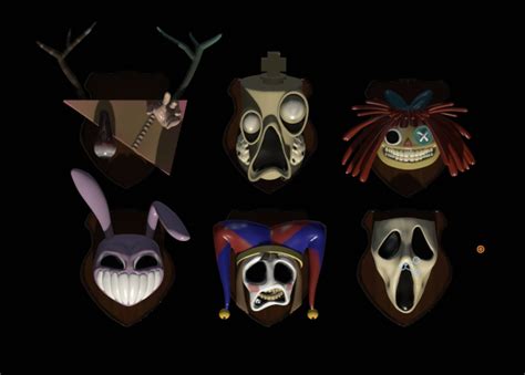 🎪 The Amazing Digital Circus Trophy Head Mount Kinger・ Stl File For 3d Printing・cults