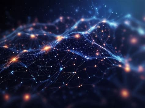 Premium Ai Image Abstract Particle Technology Background Big Data