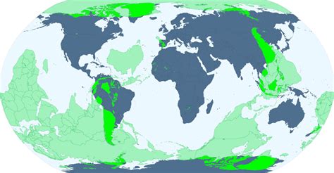 antipodal representation of the world maps on the web