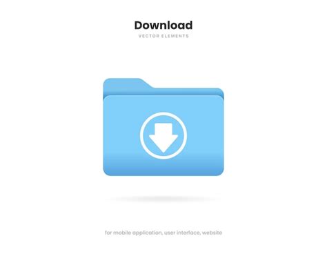 3d 다운로드 아이콘 버튼 폴더 아이콘 업로드 아이콘 아래 화살표 아래 기호 여기를 클릭하십시오 버튼 프리미엄 벡터