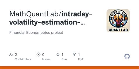 Github Mathquantlabintraday Volatility Estimation From High