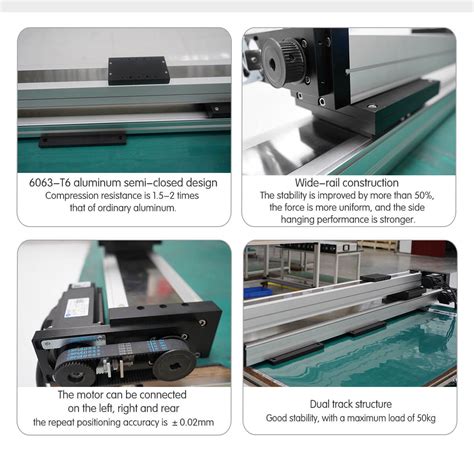 Heavy Load Slide Actuator Linear Motion Guide Ball Screw Rail Side Mounted Motor Fuyu