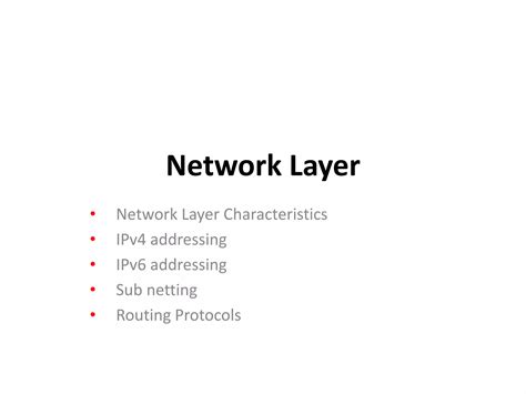 network layer 2 pptx