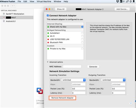 VM Has No Network Connection Windows VMware Fusion Workstation VSAM Pro