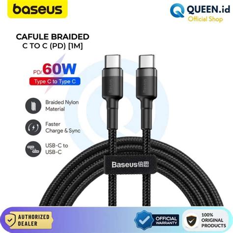 Jual Baseus Kabel Data Charger Usb Type C To Type C Pd Qc M M A W M Di Seller Queen