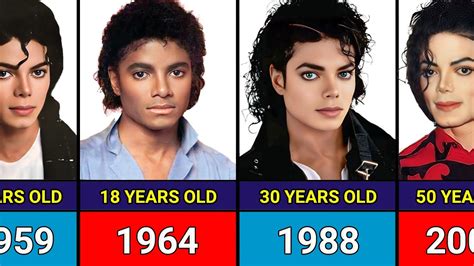 Michael Jackson Transformation From 1 To 50 Years Old1958 2009