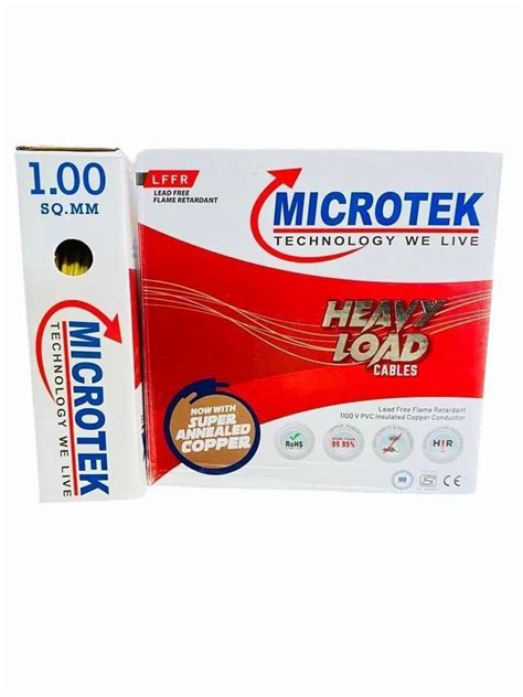 Microtek Electric Wire 1 Sqmm Single Core 90 M At ₹ 1041 Roll In