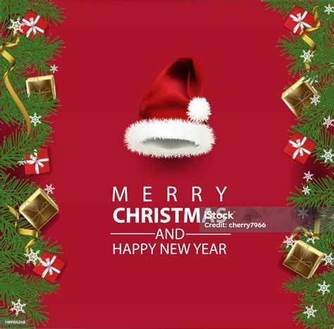 수평 크리스마스와 새해 복 많이 받으세요 배너 크리스마스 반짝반짝 빛 화환 선물 상자 인사말 카드 헤더 웹 사이트 개체 위에서 볼 수 있습니다 플랫 레이 승진을위한 상단보기