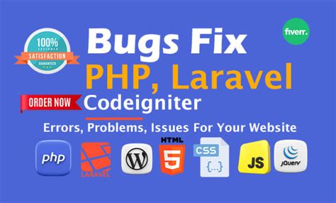 Fix Wordpress Html Css Js Ci Laravel Bugs Solve Php Issues Or Error By Designcodeit Fiverr