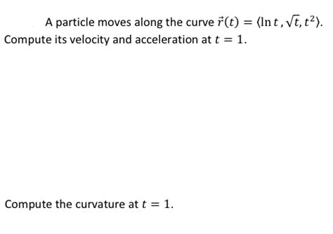 Solved Find The Minimum Speed Of A Particle With Trajectory Chegg