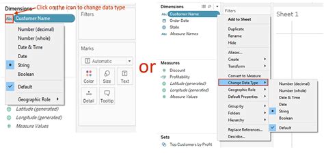 Understanding Data Types And Roles In Tableau