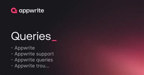 Queries Threads Appwrite