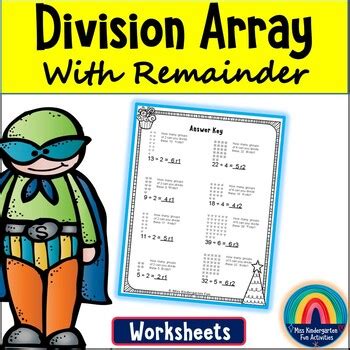 Division Array Worksheets Rd Grade