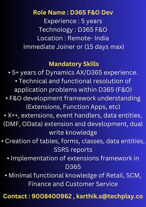 Karthik Shasthri On Linkedin Connections Hiring Remotejobs Dynamics365 F Immediatejoiners