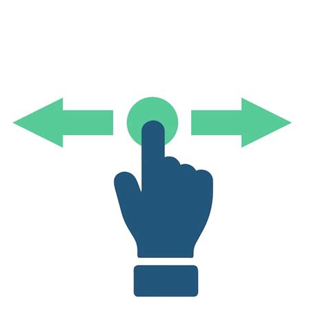 Premium Vector Illustration Of Touch Screen Hand Gesture Right And Left