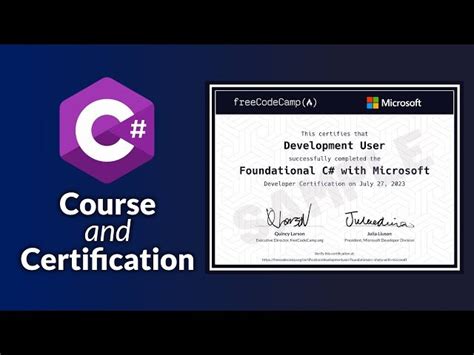 Free Video Free Foundational C Certification From Microsoft Full Course From Freecodecamp