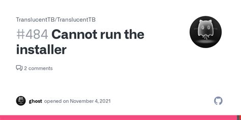 Cannot Run The Installer Issue TranslucentTB TranslucentTB GitHub