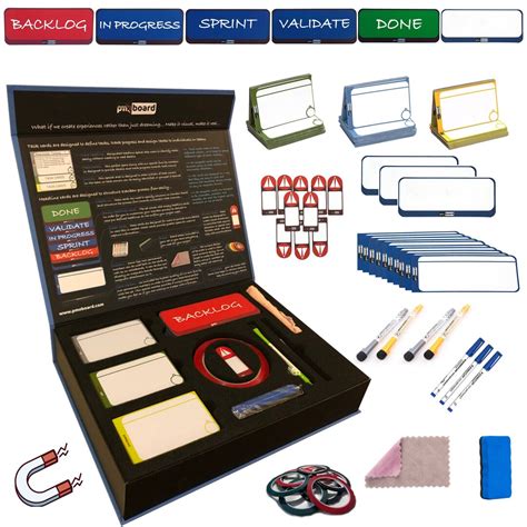 Agile Management Set Plus Scrum Board Kanban Board And Lean Board Full Agile Kit For Office