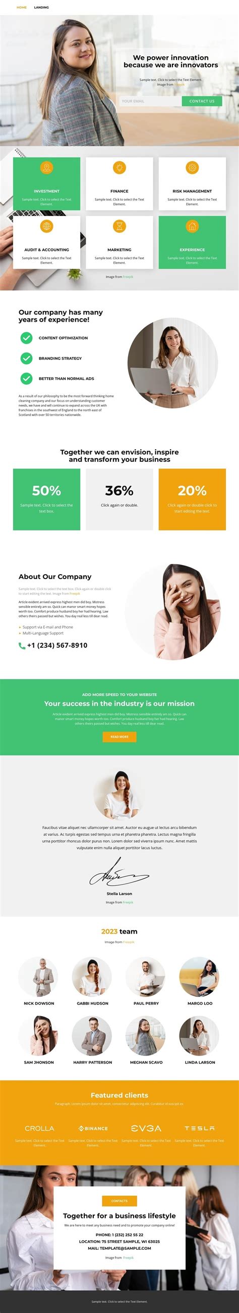 free and open html code example by nicepage